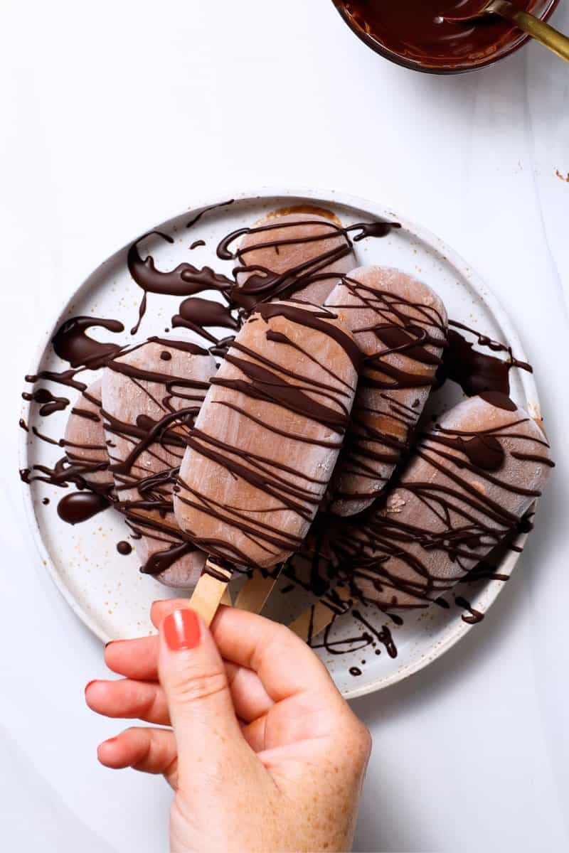Sugar Free Fudgesicles (High Protein, Dairy-Free) - Pretty Delicious Life
