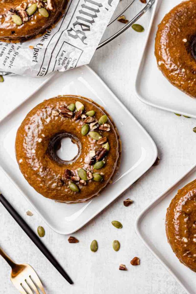 Easy 4 Ingredient Pumpkin Protein Pancake Mix Donuts - Pretty Delicious ...