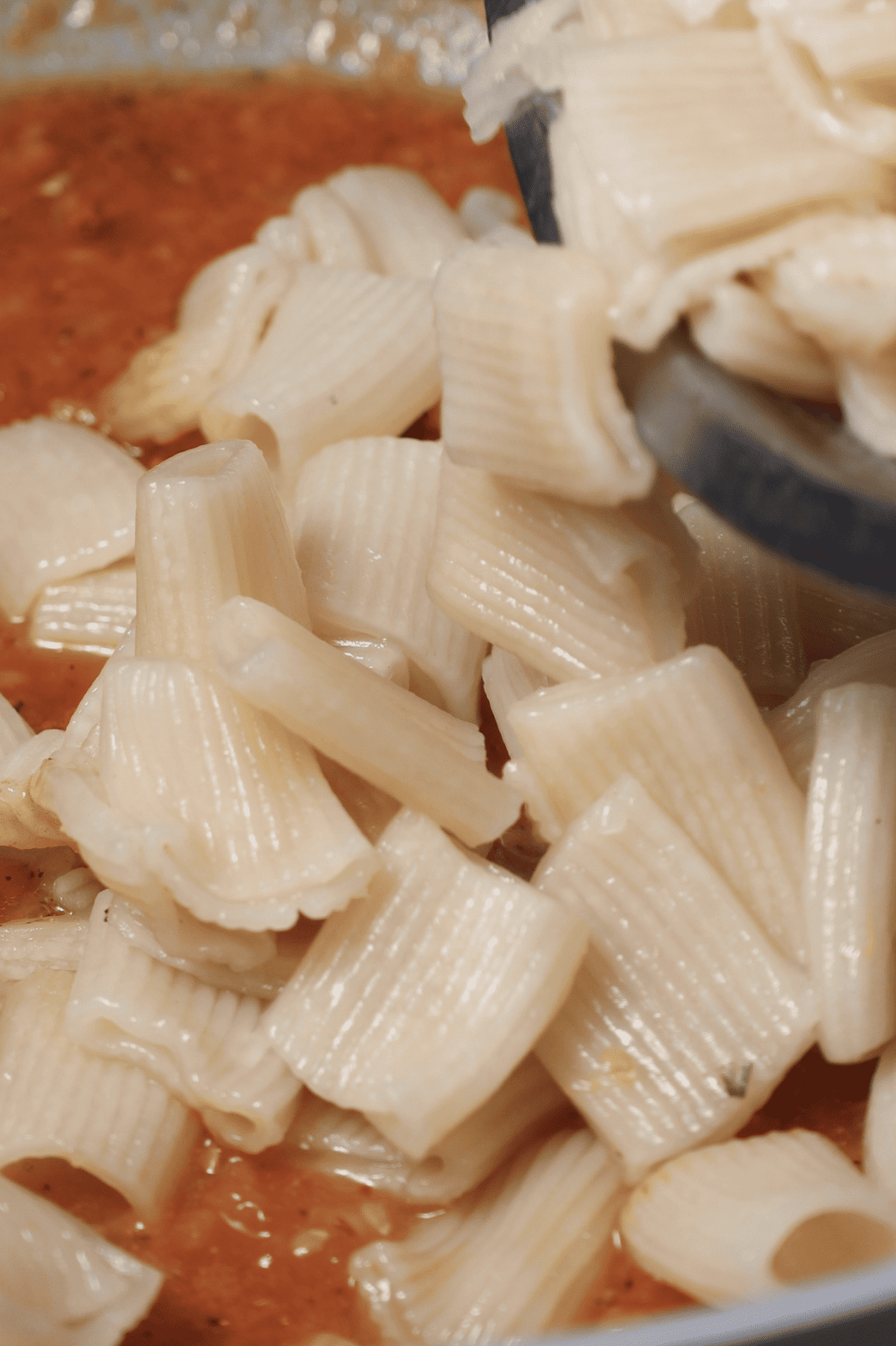 Grated Tomato Pasta Sauce with Basil, Burrata & Rigatoni - Pretty ...