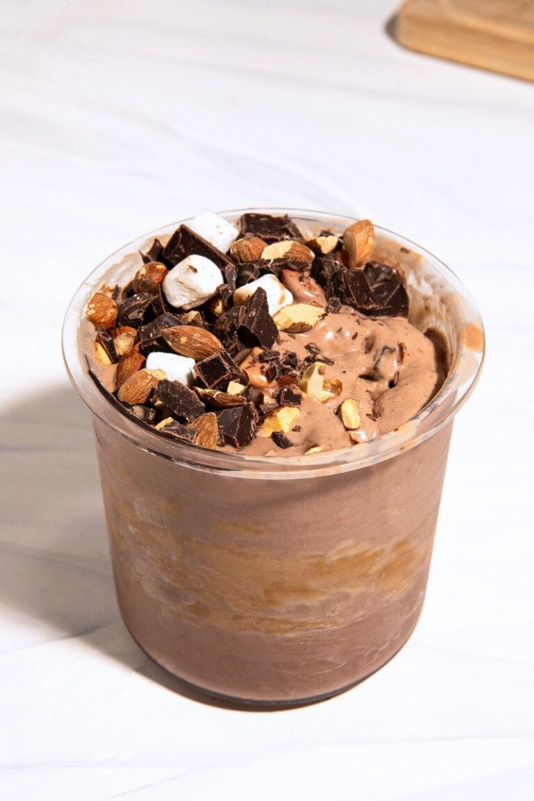 Ninja Creami Dairy Free Rocky Road Protein Ice Cream - Pretty Delicious ...