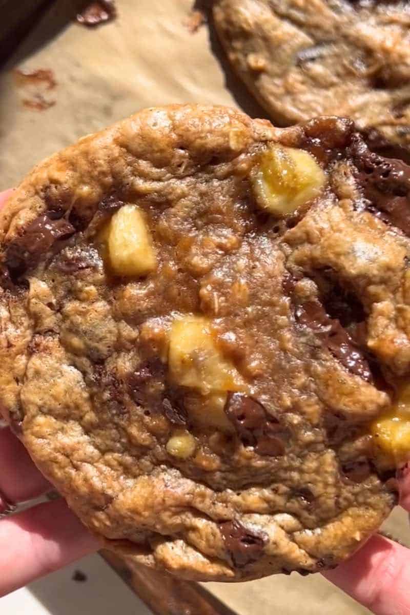 Chunky Monkey Chocolate Chip Protein Cookie Recipe - Pretty Delicious Life