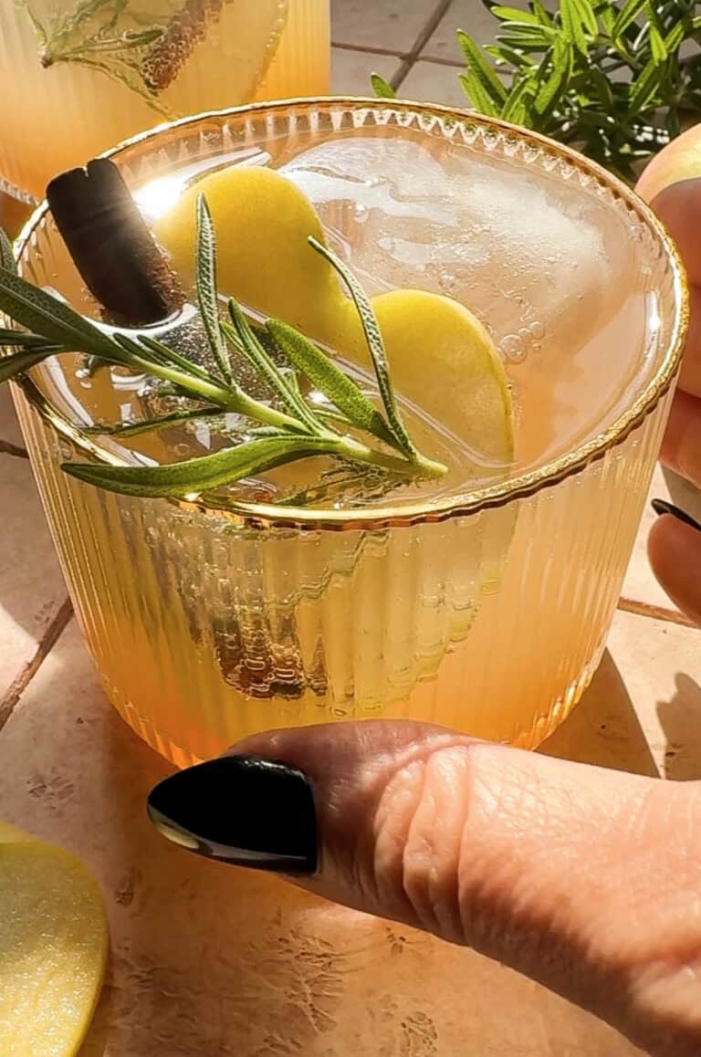 Easy Sparkling Spiced Apple Cider Mocktail Recipe - Pretty Delicious Life