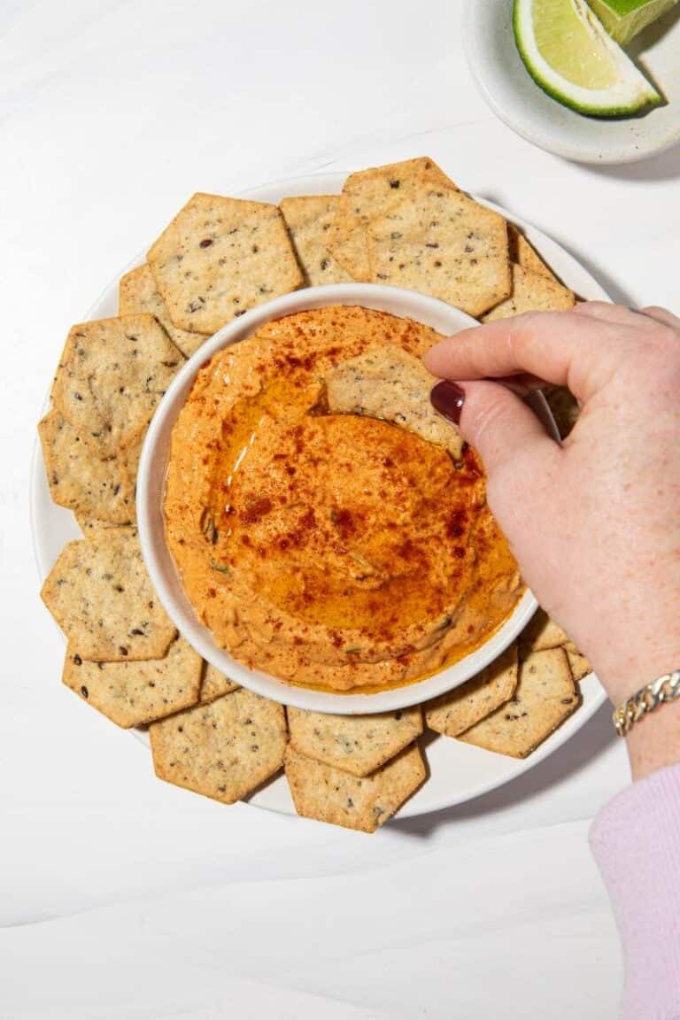 Creamy Pinto Bean Hummus Recipe with Green Chilies - Pretty Delicious Life