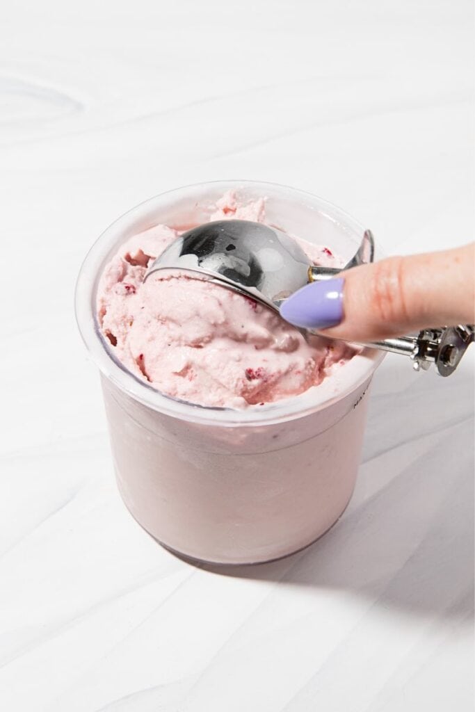 Dairy Free Ninja Creami Strawberry Protein Ice Cream - Pretty Delicious ...